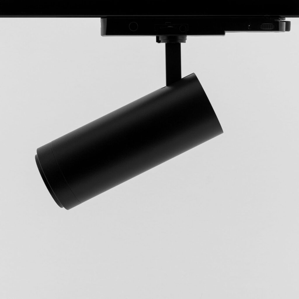 LED track light ZOOM SLIM 30W, 3000K, 15-60°, 3F, black - Forte LED