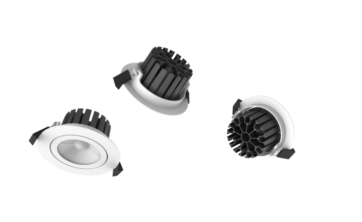 LED Recessed light redirectable round CL102 series, 8W, 3000K, IP65 ...