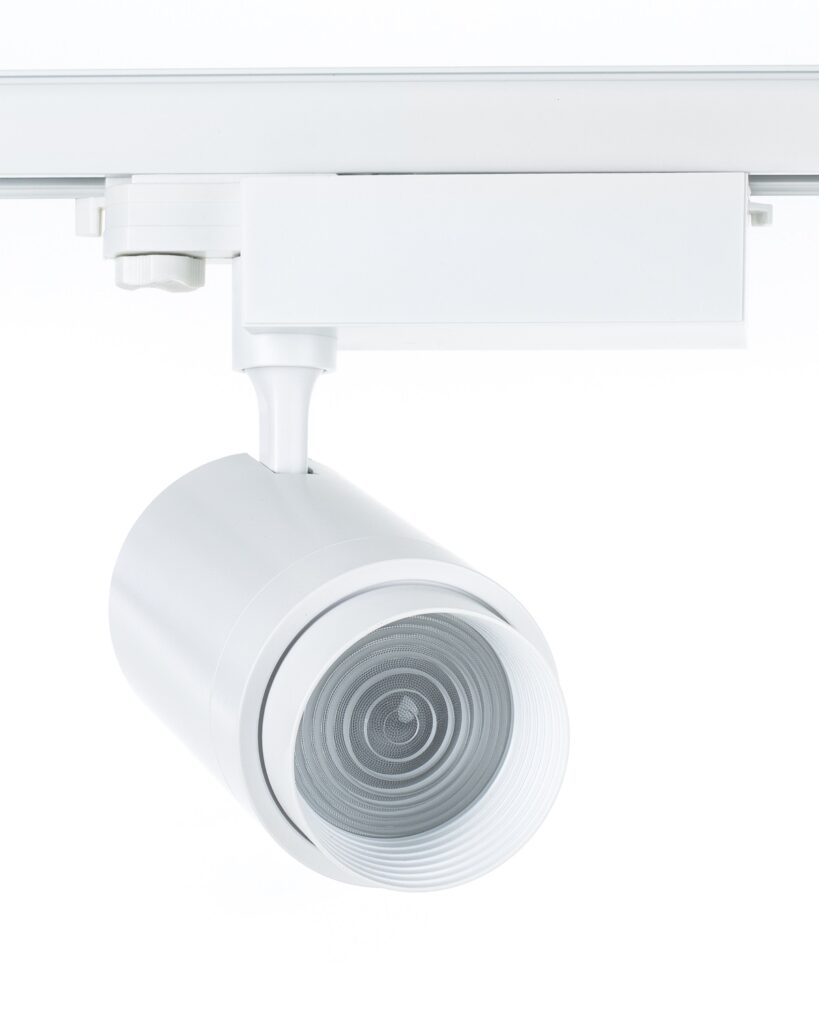 LED track light ZOOM 30W, 3000K, 15-60°, 3F, white