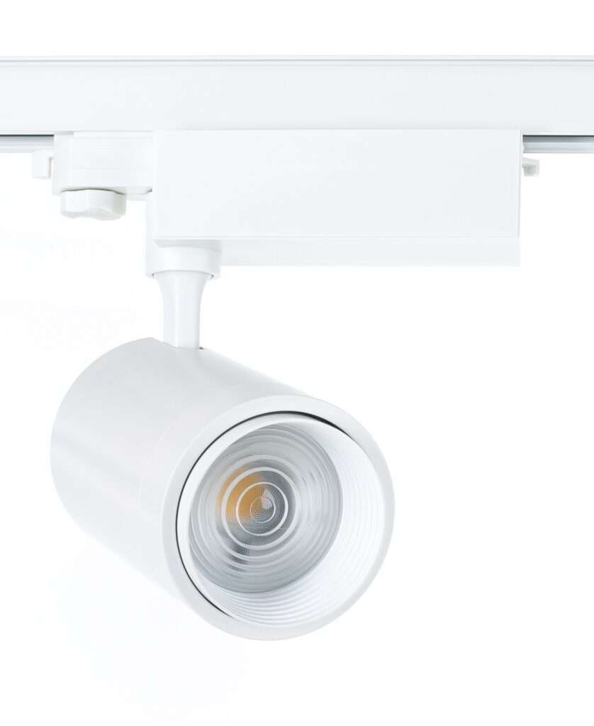 LED track light ZOOM 30W, 3000K, 15-60°, 3F, white