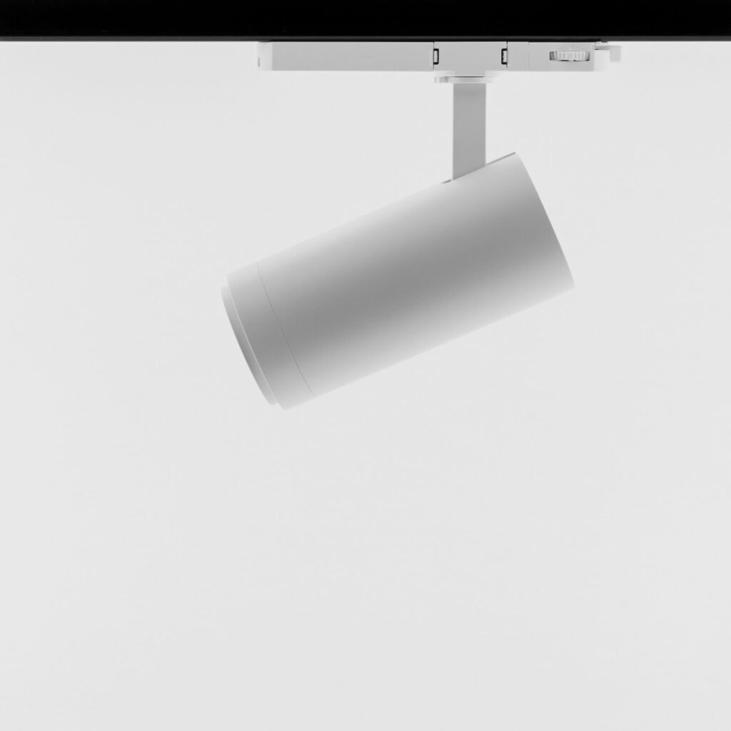 LED track light ZOOM SLIM 20W, 3000K, 15-60°, 3F, white - Forte LED