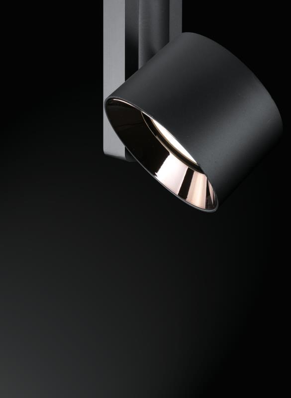 LED track light LUX 30W, 3000K, 3F, black - Forte LED