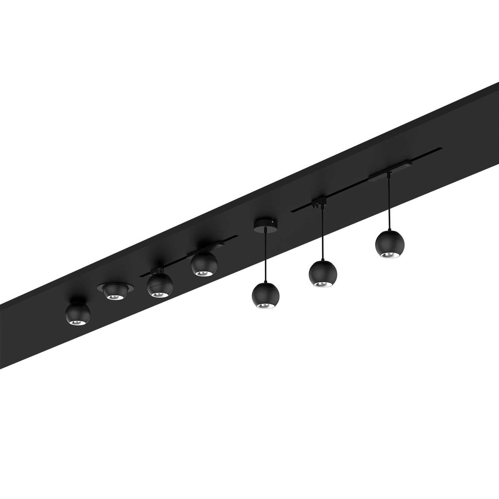 LED Recessed light sphere DL322 series, 12W, 3000K, white - Forte LED