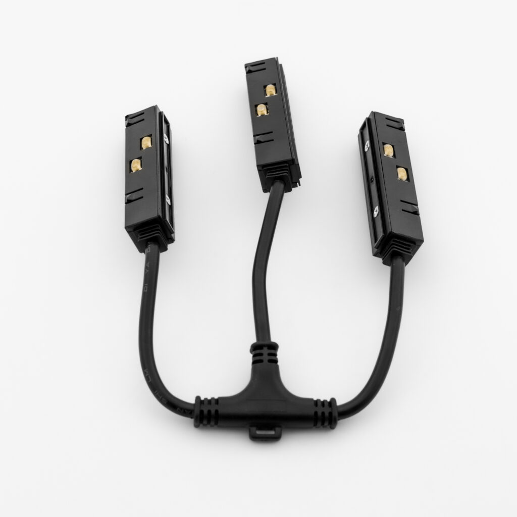 MAGNET track rail 2TH electric T-connector, black
