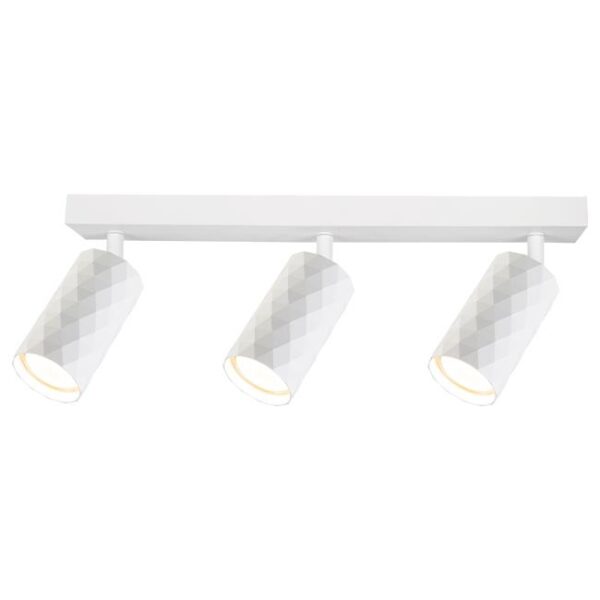 Ceiling light movable GLAMOUR, GU10x3, 3 pcs spot, white